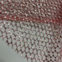 China Customization Sequin Mesh  Embroidery Fabric 100% Polyester  For Party Dresses for sale