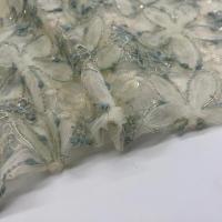 China Sequins Embroidery Fabric 100% Polyester Soft And Comfortable For Sequin Dresses for sale