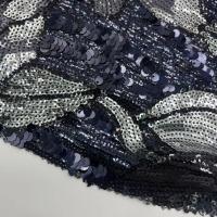 China Heavyweight Sequins Embroidery Cloth 100% Polyester Used For Sequin Skirts for sale