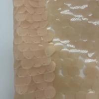 China 100% Polyester Big Beige Sequins Embroidery Fabric Various Sizes for sale