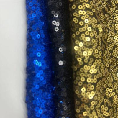 China Customization Color Mesh Sequins Embroidery Fabric 100% Polyester Good For Women Party Dresses for sale