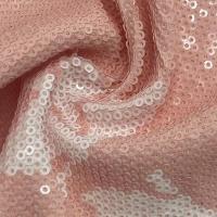 China Beautiful Mesh Sequins Embroidery Fabric  395GSM Embroidered For Party  Dresses for sale