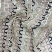 China Soft Mesh Embroidery Fabric 100% Polyester Unique For Women Garments And Bags for sale