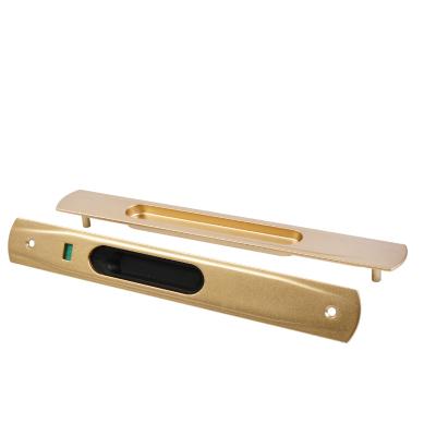 China Double Sided Keyless Sliding Door Lock with High Strength Zinc Alloy Red Green Status Indicators for sale