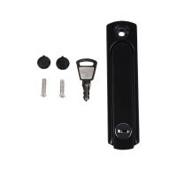 China Concealed Sliding Door Handle with Key Cylinder Zinc Alloy Construction for sale