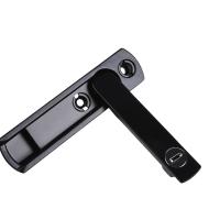 China Concealed Sliding Door Handle with Key Cylinder Zinc Alloy Construction for sale