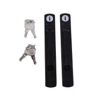 China High Strength Zinc Alloy Double Sided Concealed Sliding Door Handle with Fluorocarbon Coating for sale