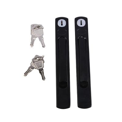 China High Strength Zinc Alloy Double Sided Concealed Sliding Door Handle with Fluorocarbon Coating for sale