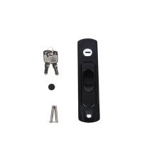 China Durable Zinc Alloy Hidden Sliding Door Handle with Key Locking Security Fluorocarbon Coating for sale