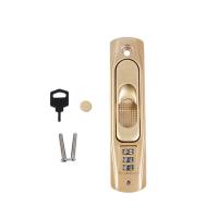 China Rectangular Dial Combination Sliding Door Handle with Zinc Alloy Body Security for sale