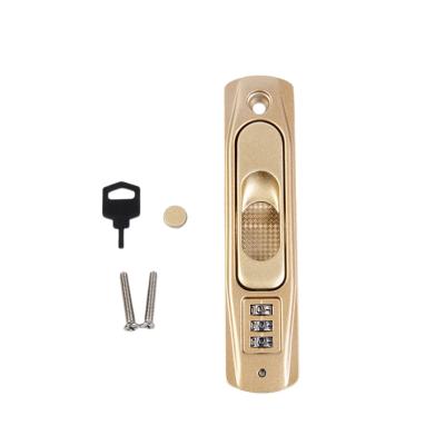China Rectangular Dial Combination Sliding Door Handle with Zinc Alloy Body Security for sale