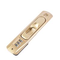 China Rectangular Dial Combination Sliding Door Handle with Zinc Alloy Body Security for sale
