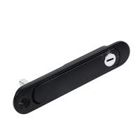 China Weather Resistant Flat Door and Window Handle Key Locking Zinc Alloy Coating for sale