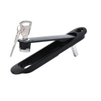 China Weather Resistant Flat Door and Window Handle Key Locking Zinc Alloy Coating for sale