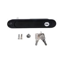 China Weather Resistant Flat Door and Window Handle Key Locking Zinc Alloy Coating for sale