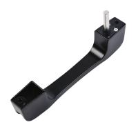China Zinc Alloy Square Shaft Door Handle with Key Lock Fluorocarbon Coating for sale