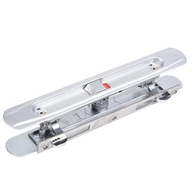 China Recessed Key Bar Sliding Door Lock with Zinc Alloy Body Flush Mount Design for sale