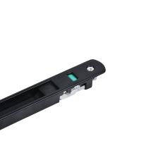 China Ultra Thin Recessed Concealed Single Bar Sliding Door Lock with High Strength Zinc Alloy Red Green Status for sale