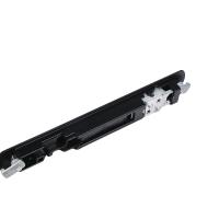 China Ultra Thin Recessed Concealed Single Bar Sliding Door Lock with High Strength Zinc Alloy Red Green Status for sale