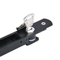 China Die Cast Zinc Alloy Concealed Sliding Door Lock with Dual Layer Security Flush Recessed Design for sale