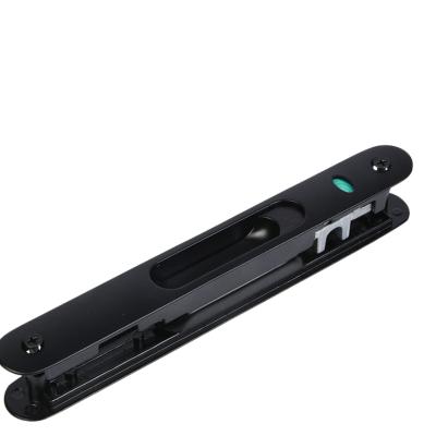 China Durable Die Cast Zinc Alloy Sliding Door Lock with One Piece Body Green Status Indicator for sale