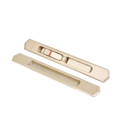 China Flip Style Concealed Sliding Door Handle with One Piece Metal Construction Red Status for sale
