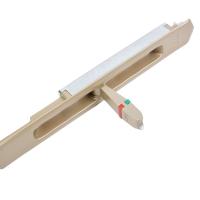 China Flip Style Concealed Sliding Door Handle with One Piece Metal Construction Red Status for sale