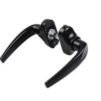 China Integrated Square Shaft Swing Door Handle Zinc Alloy for Double Leaf Doors for sale