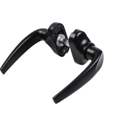 China Integrated Square Shaft Swing Door Handle Zinc Alloy for Double Leaf Doors for sale
