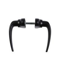 China Integrated Square Shaft Swing Door Handle Zinc Alloy for Double Leaf Doors for sale