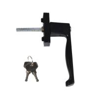 China Zinc Alloy Keyed Swing Door Handle with Adjustable Extended Square Spindle for sale