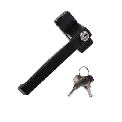 China Zinc Alloy Keyed Swing Door Handle with Adjustable Extended Square Spindle for sale
