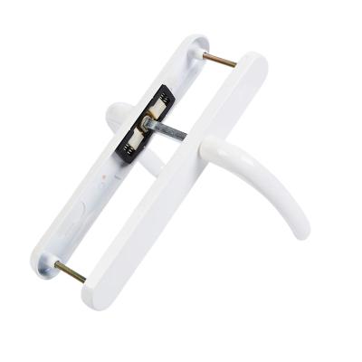 China Flat Double Sided Swing Door Handle Zinc Alloy Faceplate Aluminum Grip for sale
