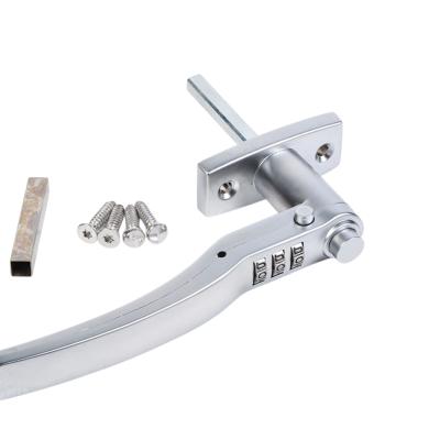 China Keyless Dial Combination Handle Lock Streamlined Single Swing Zinc Alloy for sale
