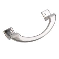 China Ergonomic Aluminum Alloy Sliding Door Handle with One Piece Curved Body Wide Compatible for sale