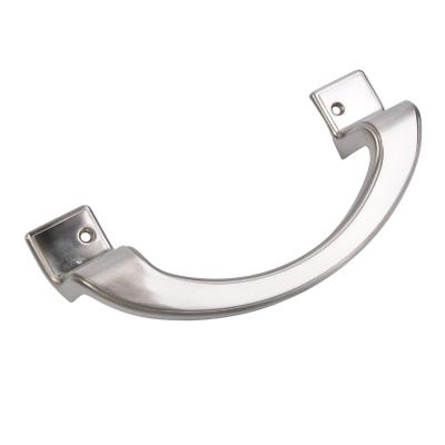 China Ergonomic Aluminum Alloy Sliding Door Handle with One Piece Curved Body Wide Compatible for sale