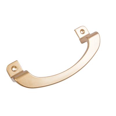China Thickened Aluminum Alloy Sliding Door Handle with Weather Resistant Champagne Gold Finish for sale