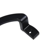 China Compact Curved Sliding Door Handle with One Piece Aluminum Alloy Matte Black Finish for sale
