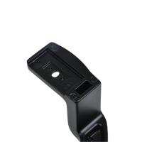 China Compact Curved Sliding Door Handle with One Piece Aluminum Alloy Matte Black Finish for sale