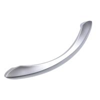 China Thickened Aluminum Alloy Sliding Door Handle with Weather Resistant Matte Silver Finish for sale