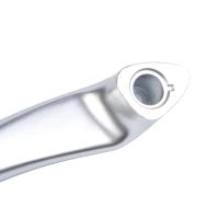 China Thickened Aluminum Alloy Sliding Door Handle with Weather Resistant Matte Silver Finish for sale