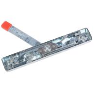 China Galvanized Steel Anti Mistake Lock Bar with Red Soft Rubber Buffer Cap Universal Fit for sale