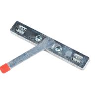 China Galvanized Steel Anti Mistake Lock Bar with Red Soft Rubber Buffer Cap Universal Fit for sale