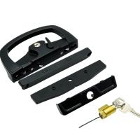 China Australian Style Single Sided Sliding Door Lock Handle with Pull Grip Aluminum Alloy for sale