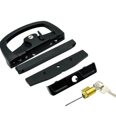 China Australian Style Single Sided Sliding Door Lock Handle with Pull Grip Aluminum Alloy for sale