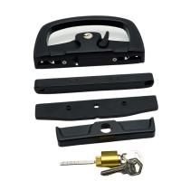 China Australian Style Single Sided Sliding Door Lock Handle with Pull Grip Aluminum Alloy for sale