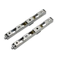China Double Wheel Stainless Steel Slider Wear Resistant Height Adjustable for Sliding Doors for sale