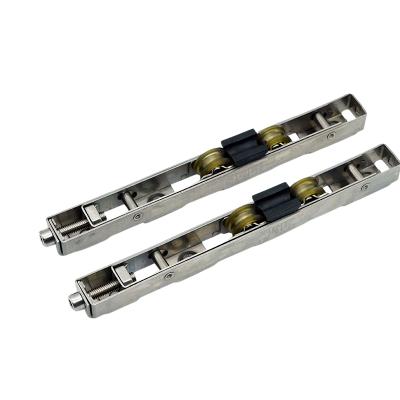 China Double Wheel Stainless Steel Slider Wear Resistant Height Adjustable for Sliding Doors for sale
