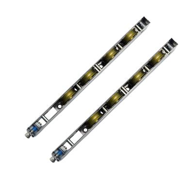 China Heavy Duty Four Wheel Sliding Roller One Piece Stainless Steel Housing Wear Resistant for sale