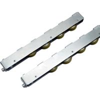 China Heavy Duty Four Wheel Sliding Roller One Piece Stainless Steel Housing Wear Resistant for sale